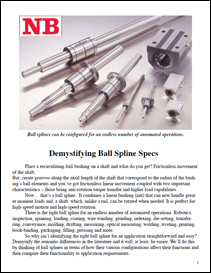Demystifying Ball Spline Specs